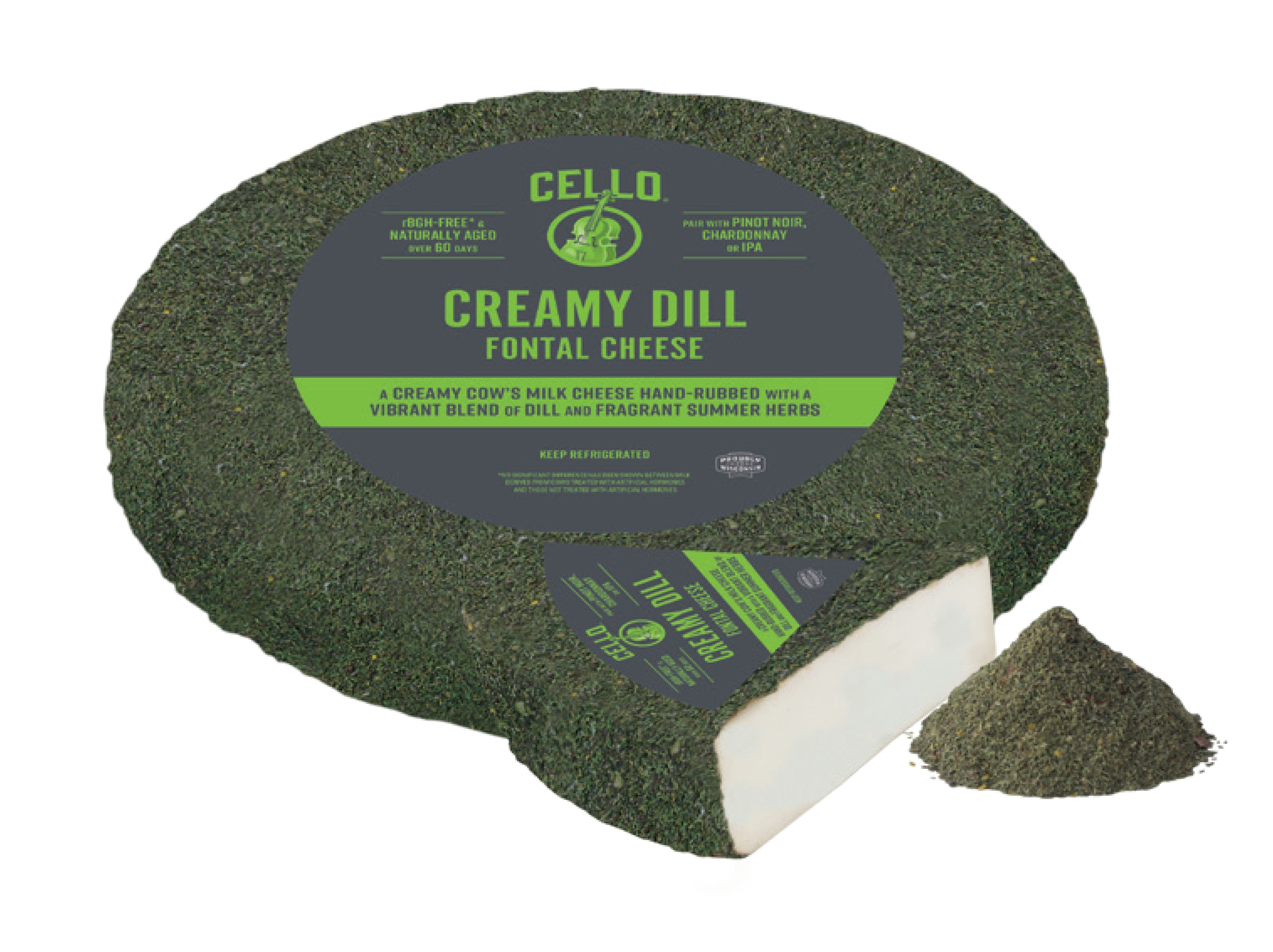 Rubbed Fontal- Creamy Dill Wheel - Cello cheese