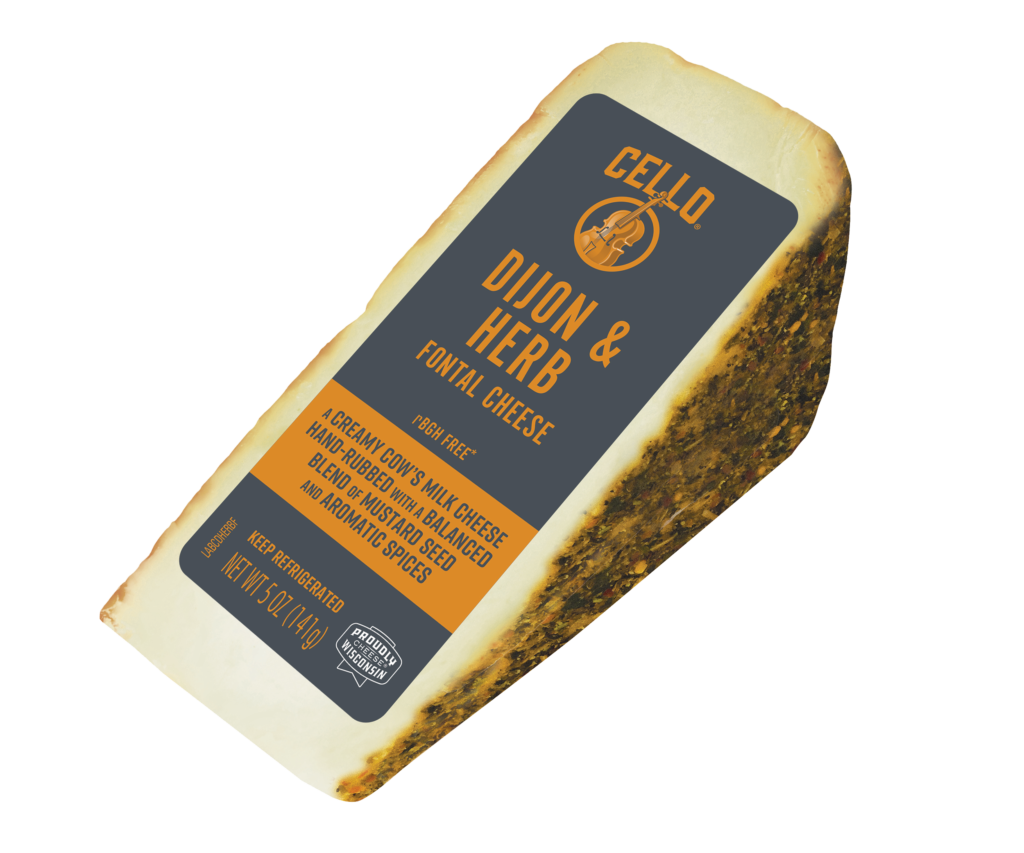 Try Our Dijon and Herb Rubbed Fontal Wedge | Cello Cheese