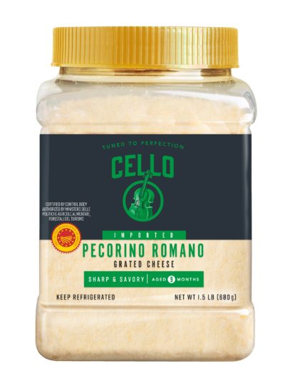 Try Our Imported Grated Pecorino Romano Cheese | Cello Cheese