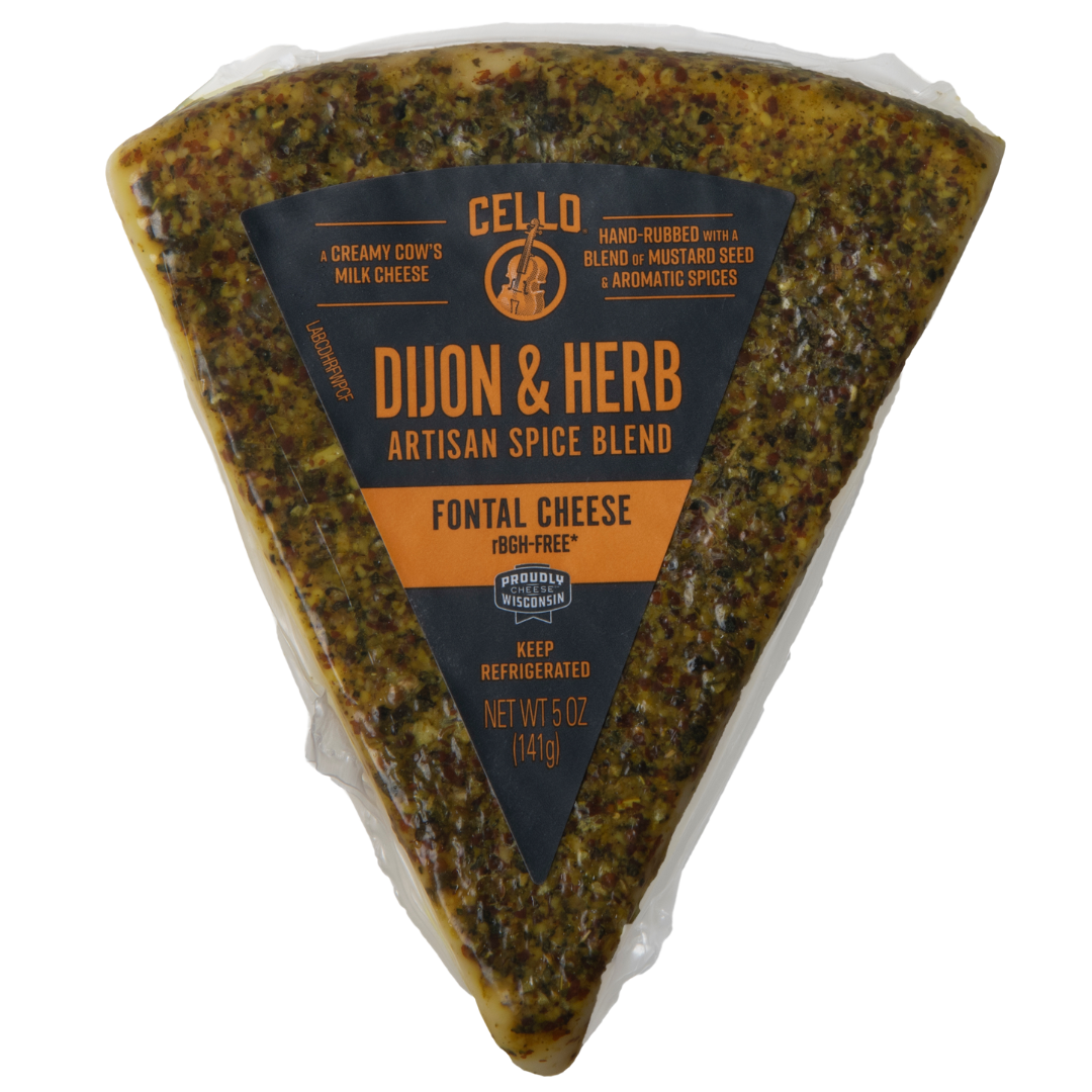 Try Our Dijon and Herb Rubbed Fontal Wedge | Cello Cheese