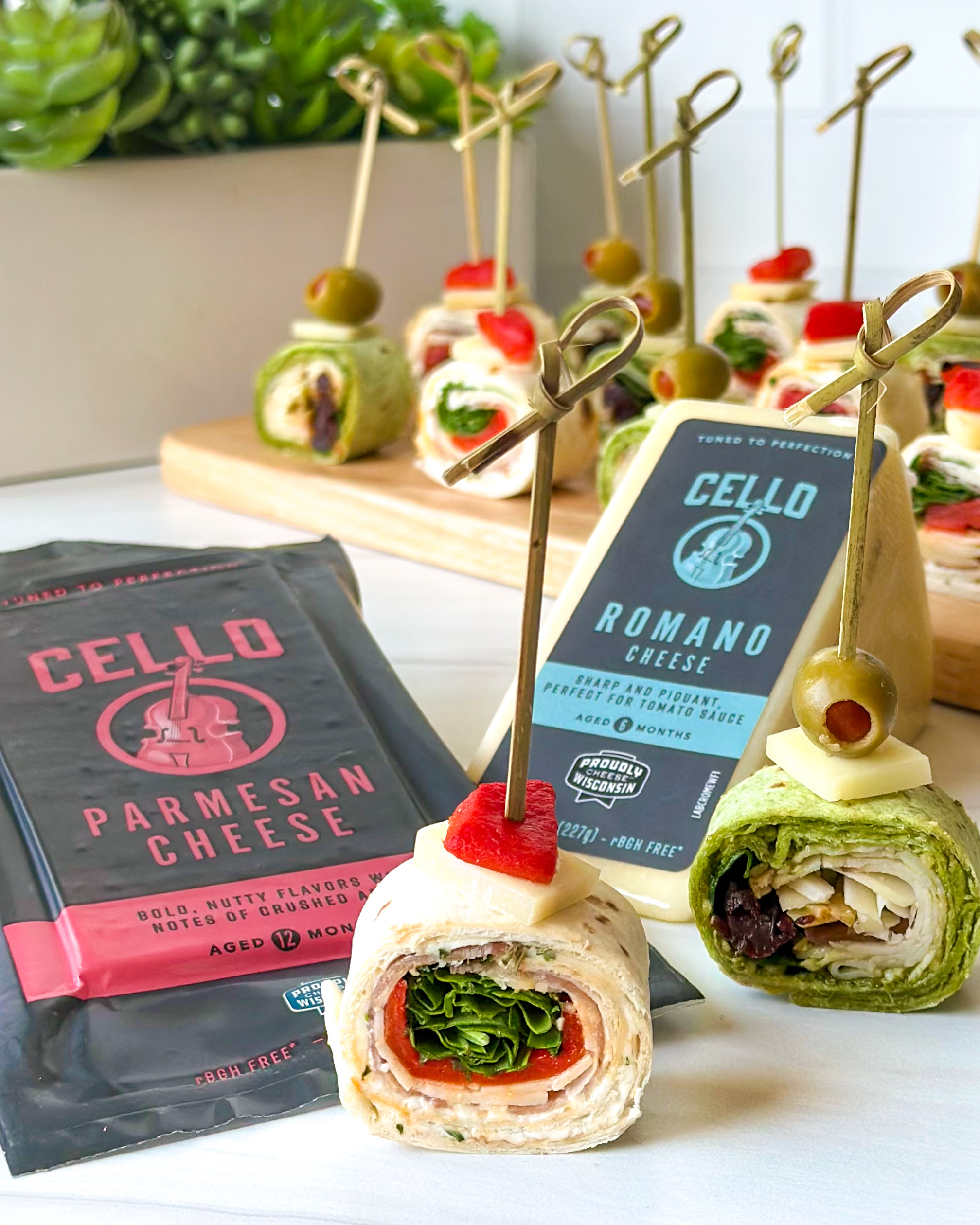 Italian Tortilla Pinwheels - Cello Cheese
